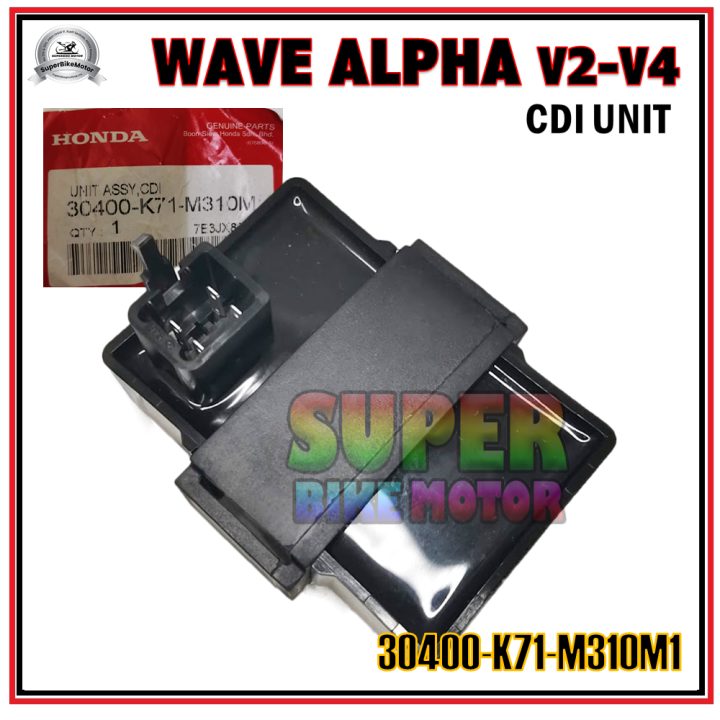 HONDA WAVE ALPHA V2-V4 - 100% Original HONDA CDI Unit - [30400-K71 ...