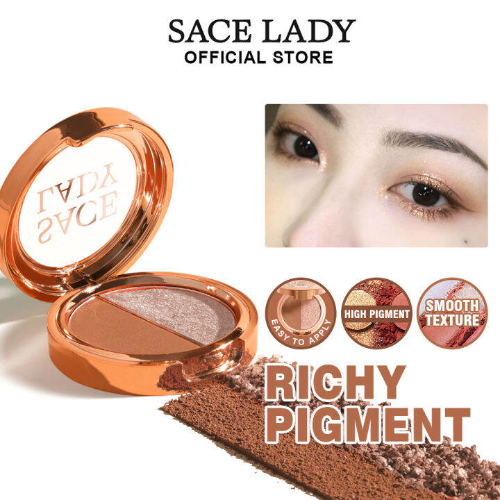SACE LADY SL-330 2in1 Glitter Eyeshadow Palette Matte Long-lasting High ...