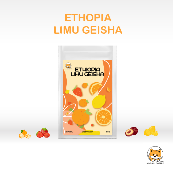 KOFUKU COFFEE เมล็ดกาแฟ Ethiopia Limu Gesha [Natural] G1 Light Roast ...