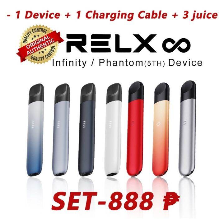 REXL Infinity set Vape Relx Phantom (5TH GEN) Vape set juice (One device one juice) Vape Pod Kit ...