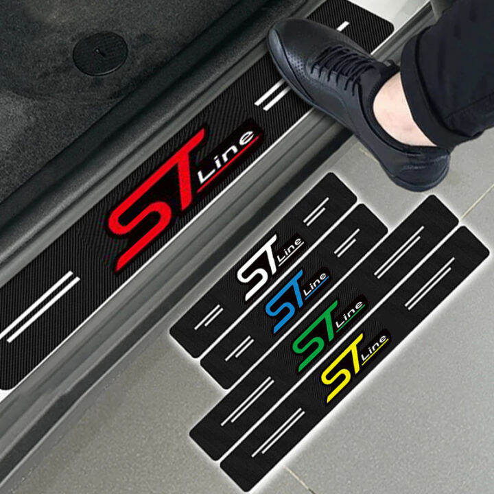 4pcs ST Stline line For Ford Fiesta Focus Mustang Ranger Mondeo Kugo Focus 3 2 MK2 MK4 MK3 ...
