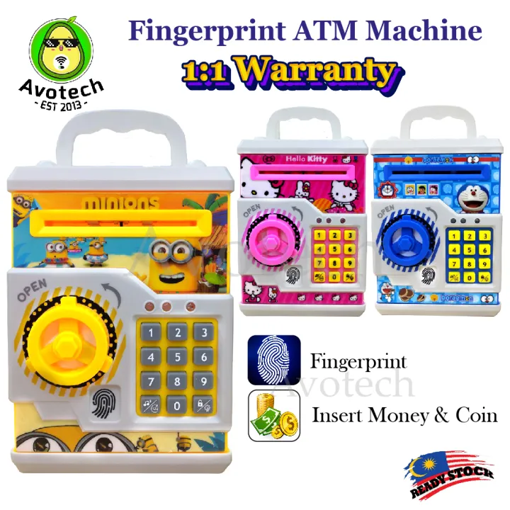Awotech Tabung Simpanan New Version Fingerprint ATM Machine With ...
