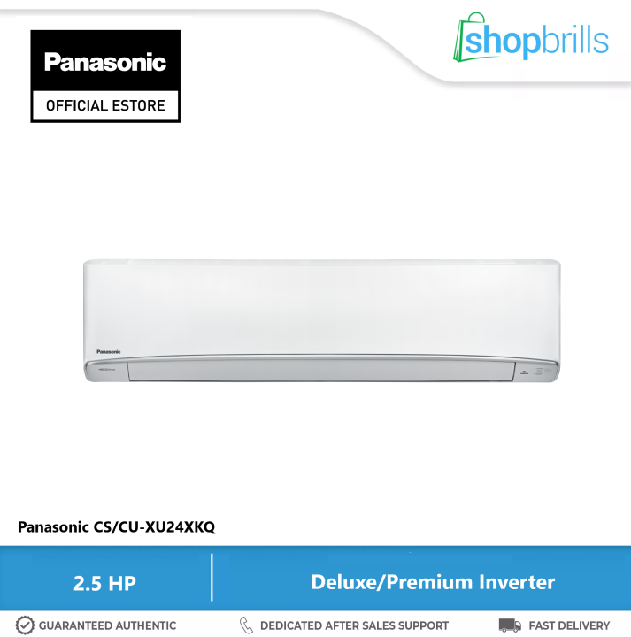 Panasonic CS/CU-XU24XKQ 2.5HP Premium Inverter AERO SERIES Single - Split Type Aircon | Lazada PH