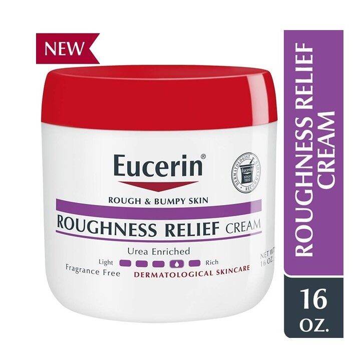 Eucerin Roughness Relief Cream Body Moisturizer for Rough & Bumpy Skin ...