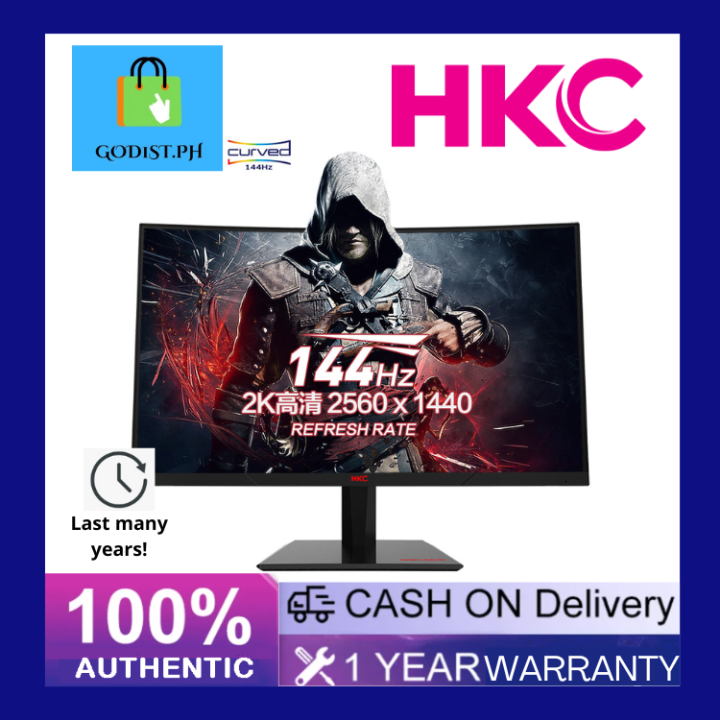 HKC 27-inch Black Curved Gaming Monitor LED R1800 Frameless SG27QC | Lazada PH