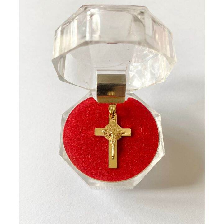 Pawnable 18K Saudi Gold St. Benedict Cross Med00 | Lazada PH