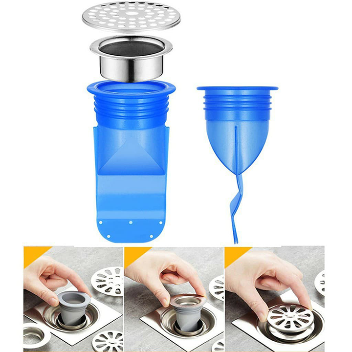 Homeliving Drain Backflow Preventer, Floor Drain Seal Resist Smell and ...