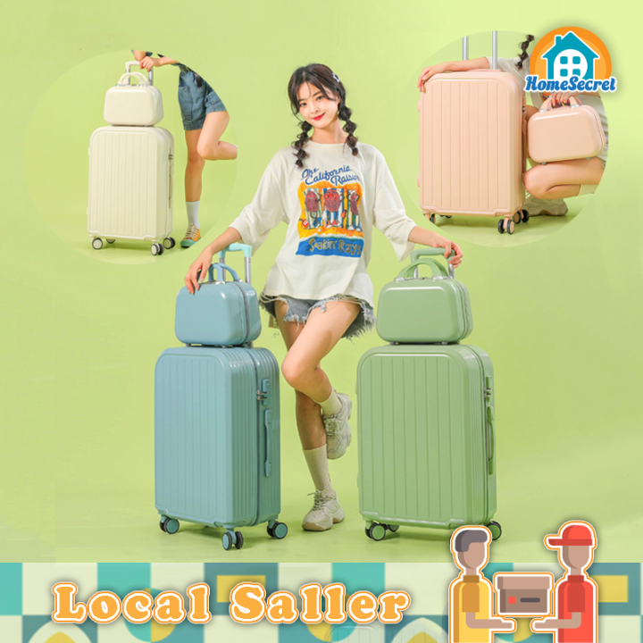 Advanced Trolley Luggage Set Macaron Color Trolley Mute Universal Wheel ...
