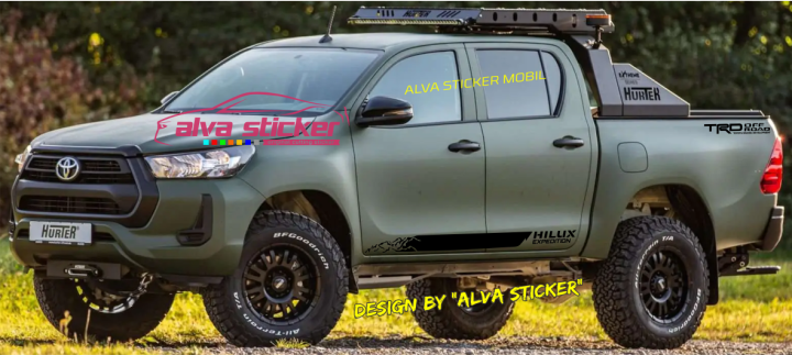 best promo sticker hilux list stripe minimalist trd off road stiker ...