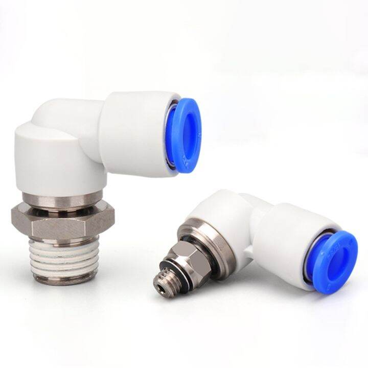 Pneumatic Rotary Joint KSL KSH Pneumatic Joint 4 6 8 10 12mm Connection Thread M5 1/8 1/3 3/8 ...