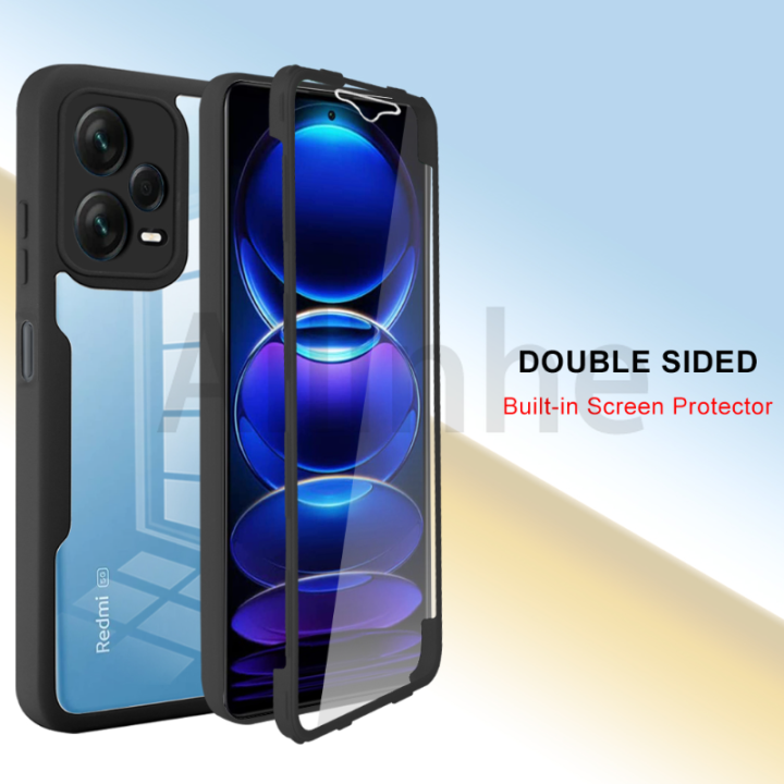 For Xiaomi Redmi Note 12 Pro Plus 12 Pro 12 Phone Case 360 Full Body ...