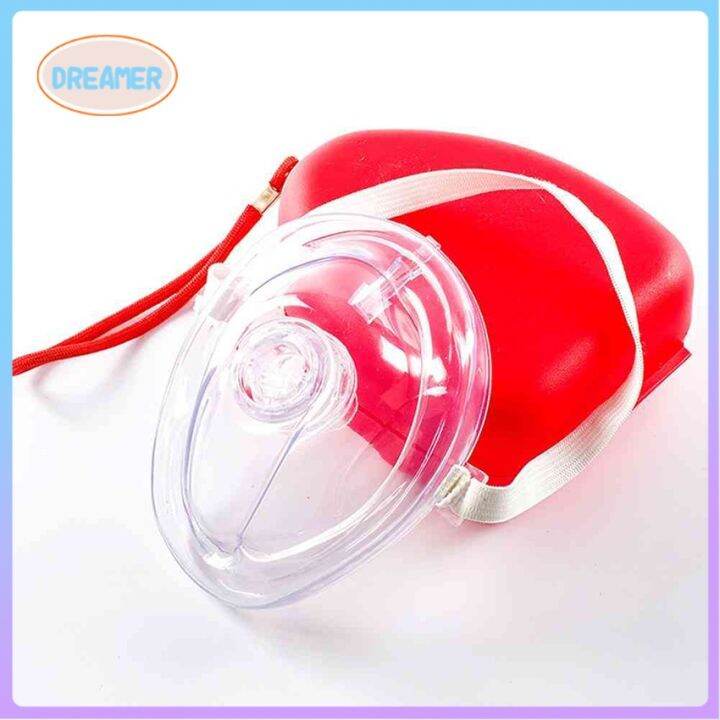 Reusable CPR Mask One Way breathing valve Resuscitation Face Shield for ...
