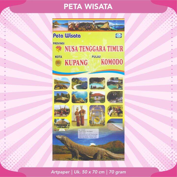PETA WISATA NTT KUPANG /BUANA BARU | Lazada Indonesia