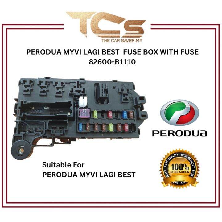 PERODUA MYVI LAGI BEST FUSE BOX WITH FUSE 82600-B1110 | Lazada