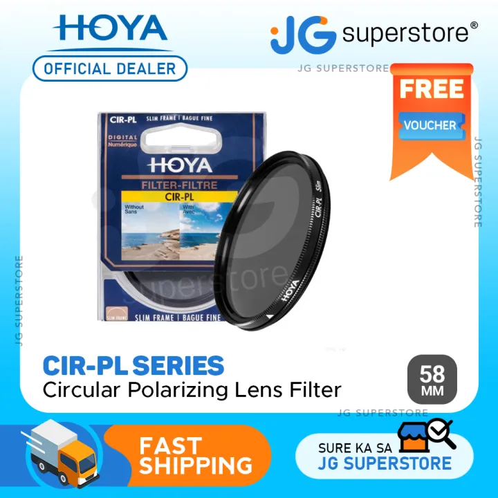 Hoya 58mm Standard Circular Polarizing CIR-PL Digital Slim Multi-Coated ...
