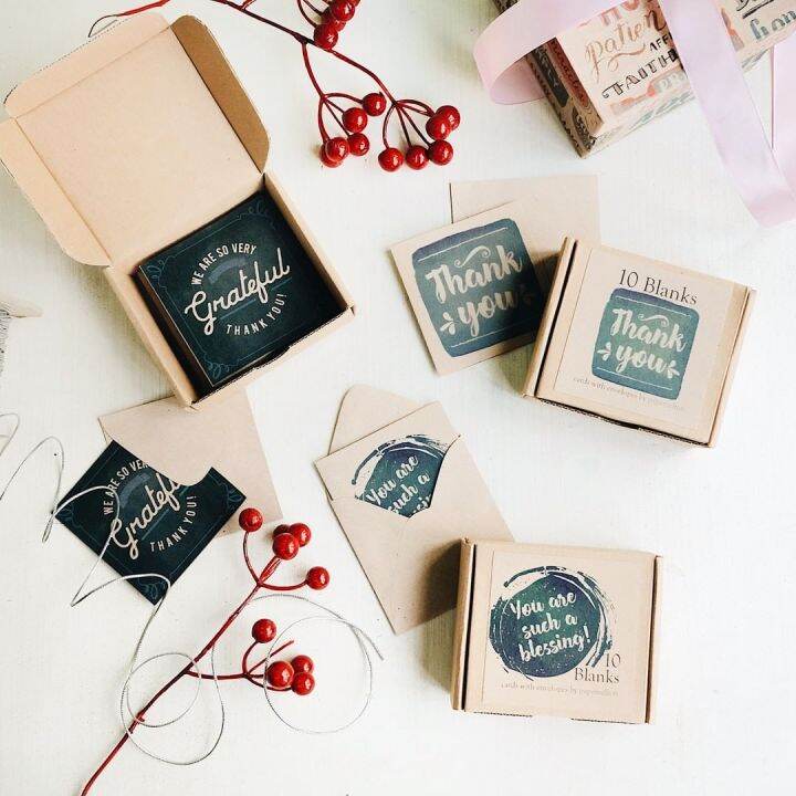 Papemelroti Small Blank Card Set | Greeting and Thank You Cards with ...