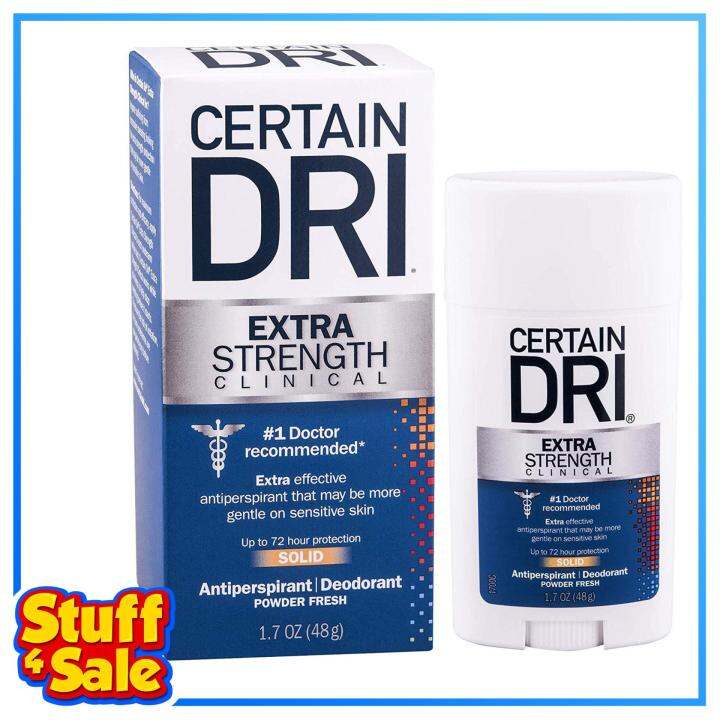 Certain Dri Extra Strength Clinical Antiperspirant Deodorant Powder ...