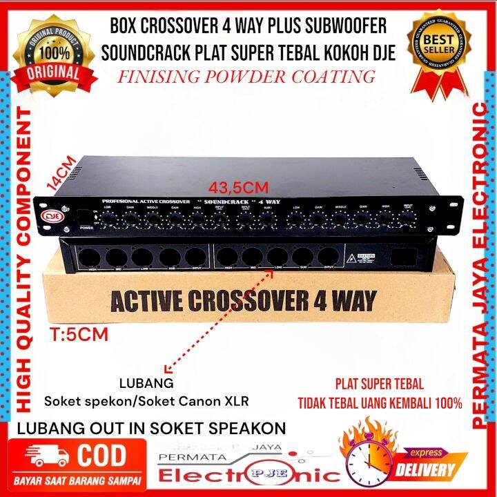 BOX Crossover AKTIVE 4 WAY box krosever aktif 4 way Plus Subwoofer Tebal | Lazada Indonesia