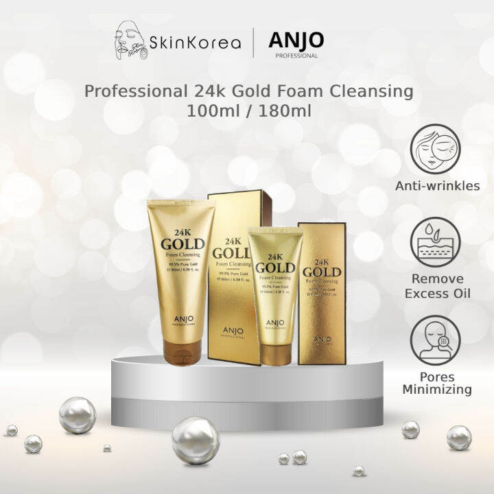 ANJO Professional 24k Gold Foam Cleansing 100ml / 180ml | Lazada