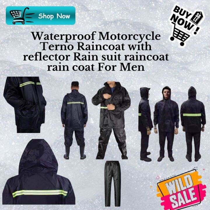 Waterproof Motorcycle Terno Raincoat with reflector Rain suit raincoat ...