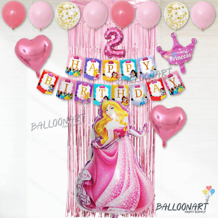 PRINCESS SIMPLE DEKORASI SET/DEKORASI ULANG TAHUN ANAK PEREMPUAN ...