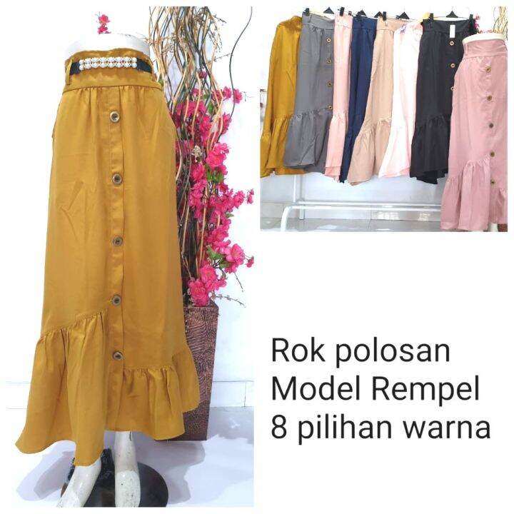 rok rempel model terbaru dengan 8 warna menarik di lengkapi dengan ...