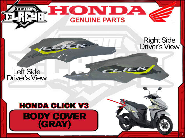 BODY COVER CLICK 125 VERSION 3 (GRAY) | Lazada PH