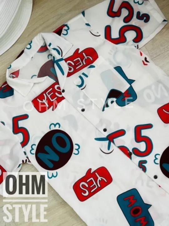 เสื้อฮาวาย เสื้อเชิ้ตฮาวาย H29 YES55 | Lazada.co.th