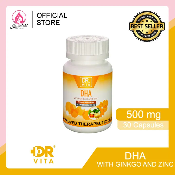 Dr. Vita DHA with Ginkgo and Zinc (Elderly), Dr. Vita DHA for Adult, Memory Enhancer Dr. Vita ...