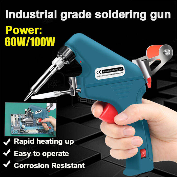 60W/100W Electronic Welding Torch Kit Internal Heat Helping Hand ...