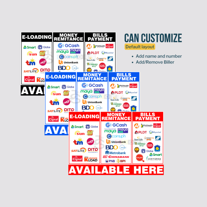 All in One Business Tarpaulin v2: Money Transfer, Load, Bills Payment ...