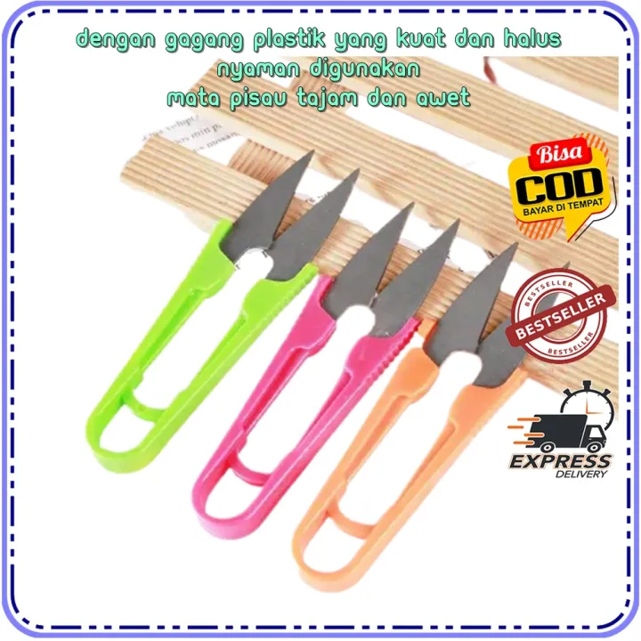 Gunting Mini Tajam Pemotong Benang Jahit Cekris Alat Potong Kain Bahan ...