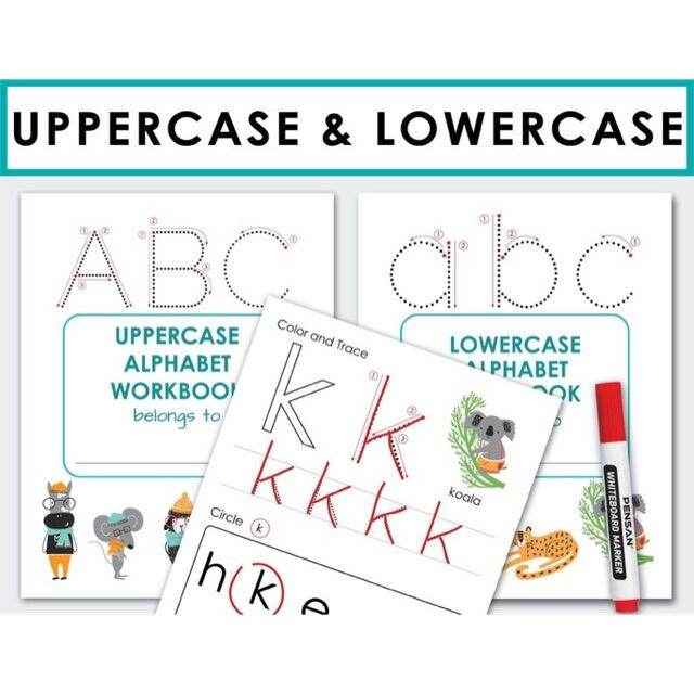 Bundle: Uppercase and Lowercase Animal Alphabet Tracing Practice ...