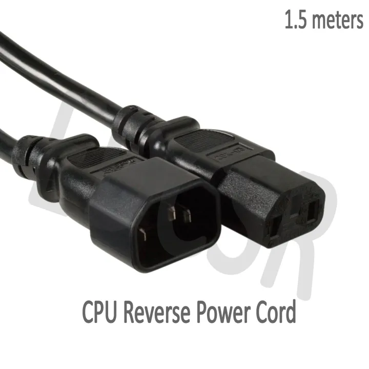 CPU Reverse Power Cord 1.5 Meters | Lazada PH