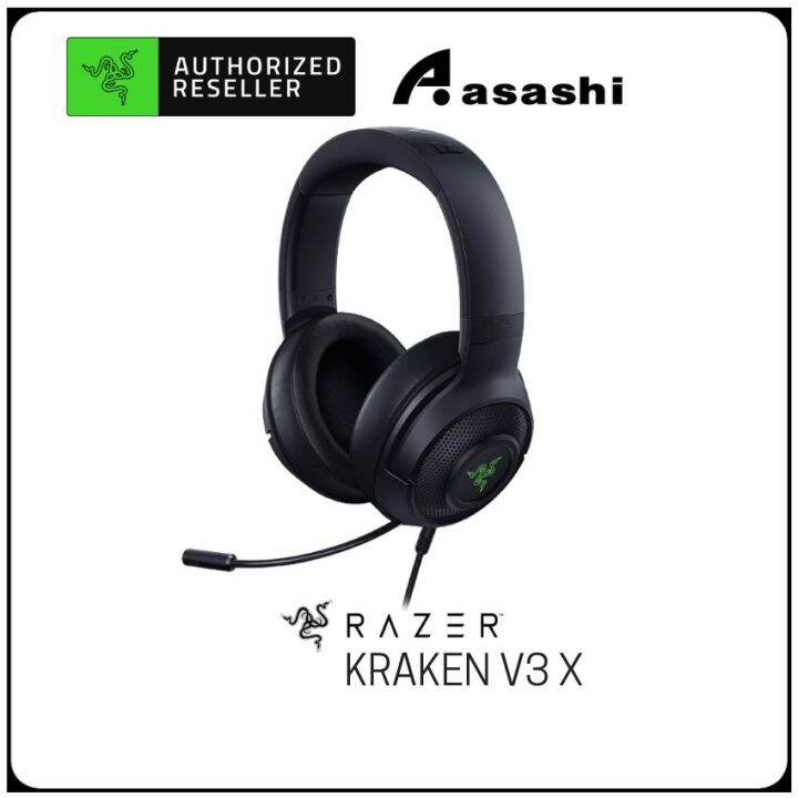 Razer Kraken V3 X USB 7.1 Surround Chroma RGB Gaming Headset Triforce ...