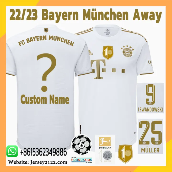 Bayern Munich Jersey 22/23 Home Jersi 2022 Men Soccer Shirt BM Football ...