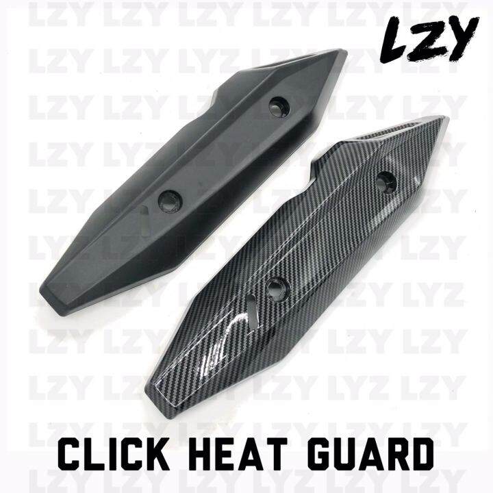 Honda Click V2 V3 Head Guard Muffler Cover Glossy / Carbon | Lazada PH