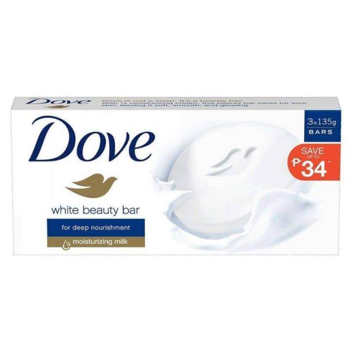 DOVE Beauty Bar White 135g x 3 | Lazada PH