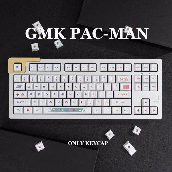 Gmk Pac-Man 134 Keys Cherry Profile Pbt Keycap Dye-Sub English Custom ...