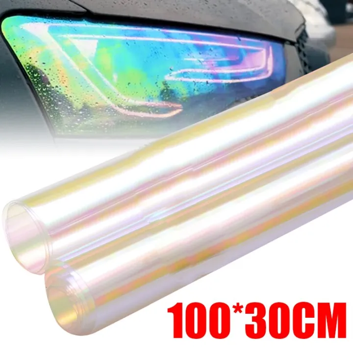 Headlight Film Transparent Hologram Sticker 100x30cm Tint Film ...