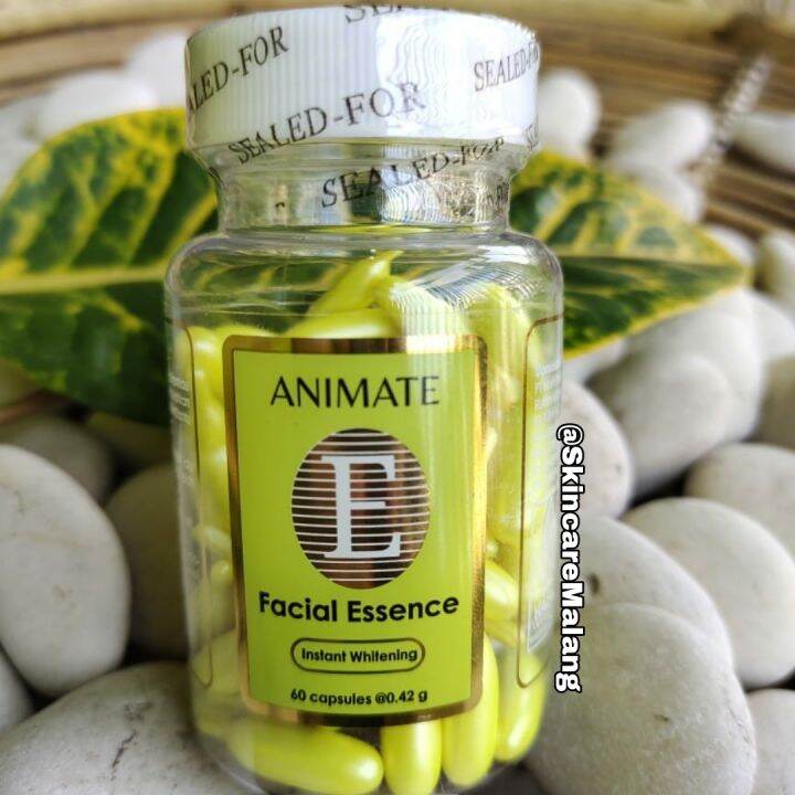 ANIMATE FACIAL ESSENCE ISI 60 ORIGINAL BPOM | KAPSUL ANIMATE | Lazada ...