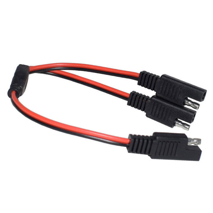 Y Splitter 1 to 2 SAE Power Automotive Extension Cable 2 Pin Quick ...