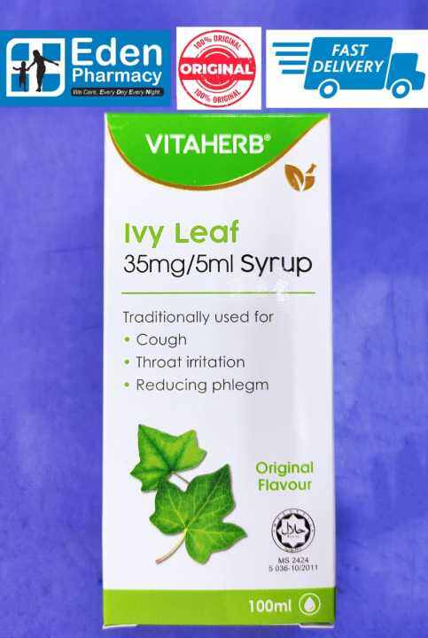 VITAHERB Ivy Leaf Cough Syrup (35mg/5ml) (100ml) | Lazada