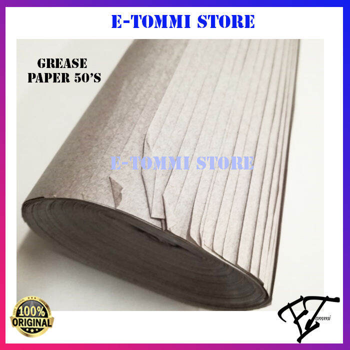 GREASE PAPER / KERTAS MINYAK (1 ROLL) 50'S 30"x40" | Lazada