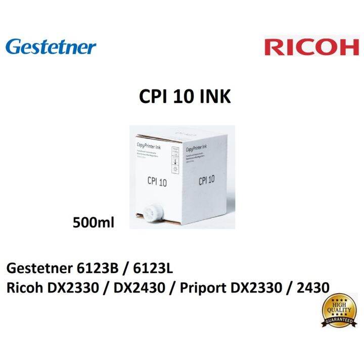 CPI10 Copy Printer ink for Ricoh and Gestetner CPI 10 CPI-10 | Lazada PH