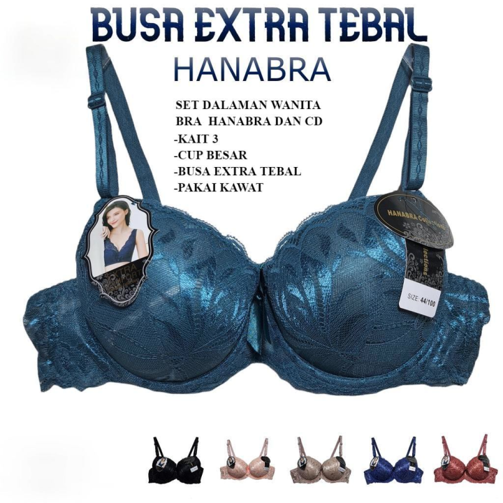 Set Dalaman Wanita Bra Dan CD/ Bra Hanabra Busa Extra Tebal /Bra Sexy ...
