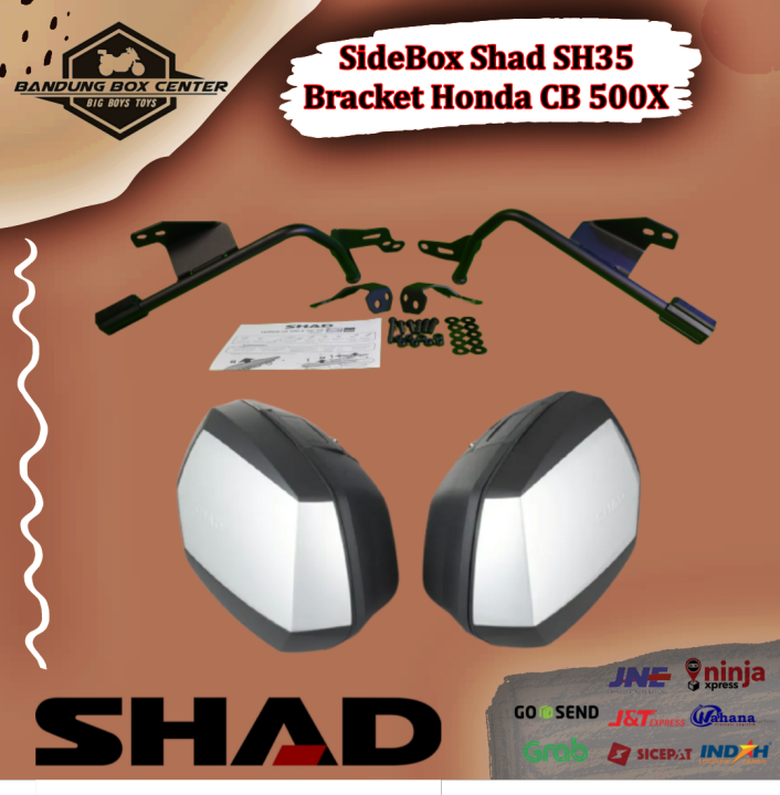 Paket Box Motor Box Shad SH35 Sidebox dan Bracket 3P System Honda ...