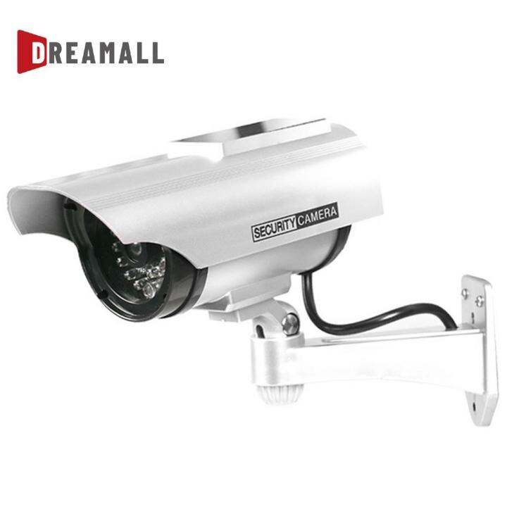 Solar Fake Camera LED Monitor Simulation CCTV Surveillance Dummy ...