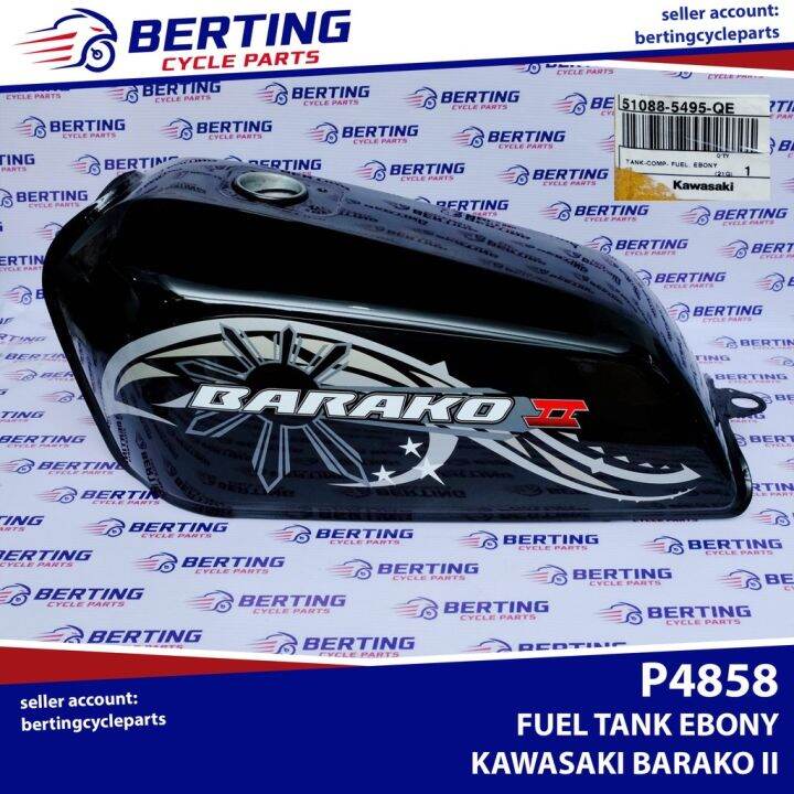 FUEL TANK EBONY BLACK Kawasaki Barako B2 Genuine 51088-5495-QE | Lazada PH