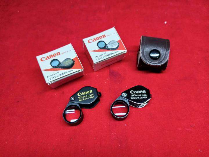 Canon mini 10x14mm Loupe Made In Japan ส่องชัดสบายตา แถมฟรีซองหนังวัว ...
